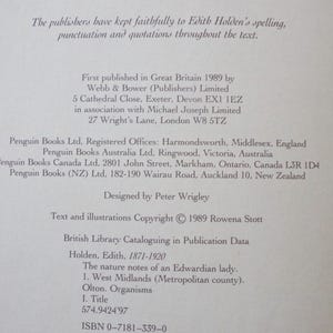 80s the Nature Notes of an Edwardian Lady - Edith Holden - 1989 ...