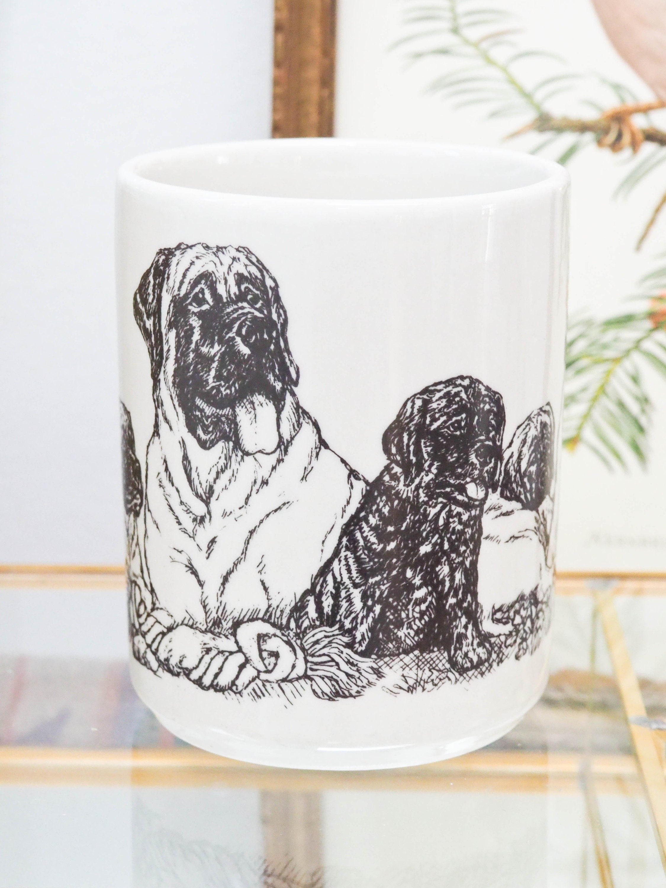 90s Bullmastif Dog Mug Mary Garbe Dog Art Mug Puppy Decor - Etsy