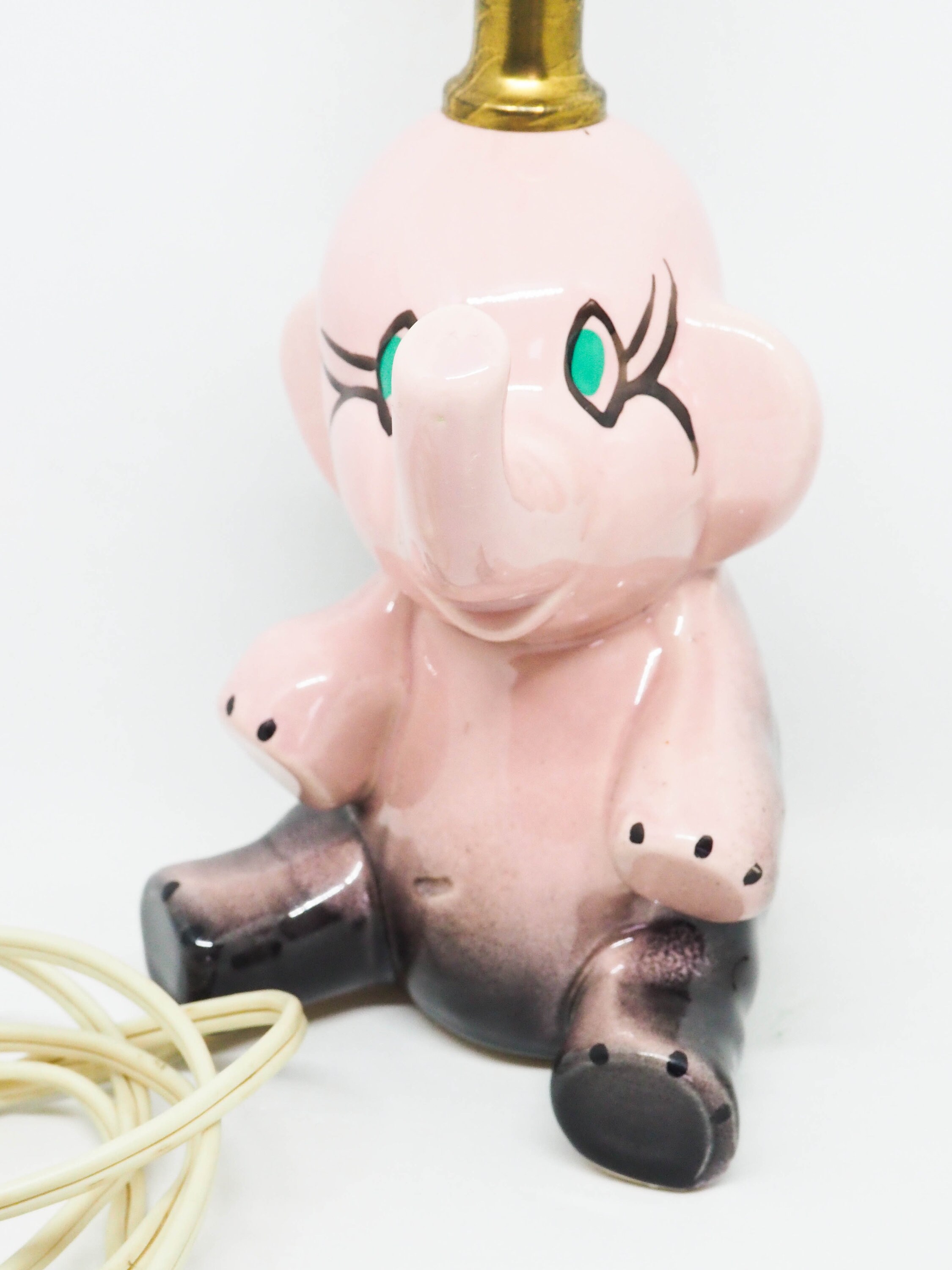 Pink Elephant Lamp Baby Elephant Table Light No Shade | Etsy