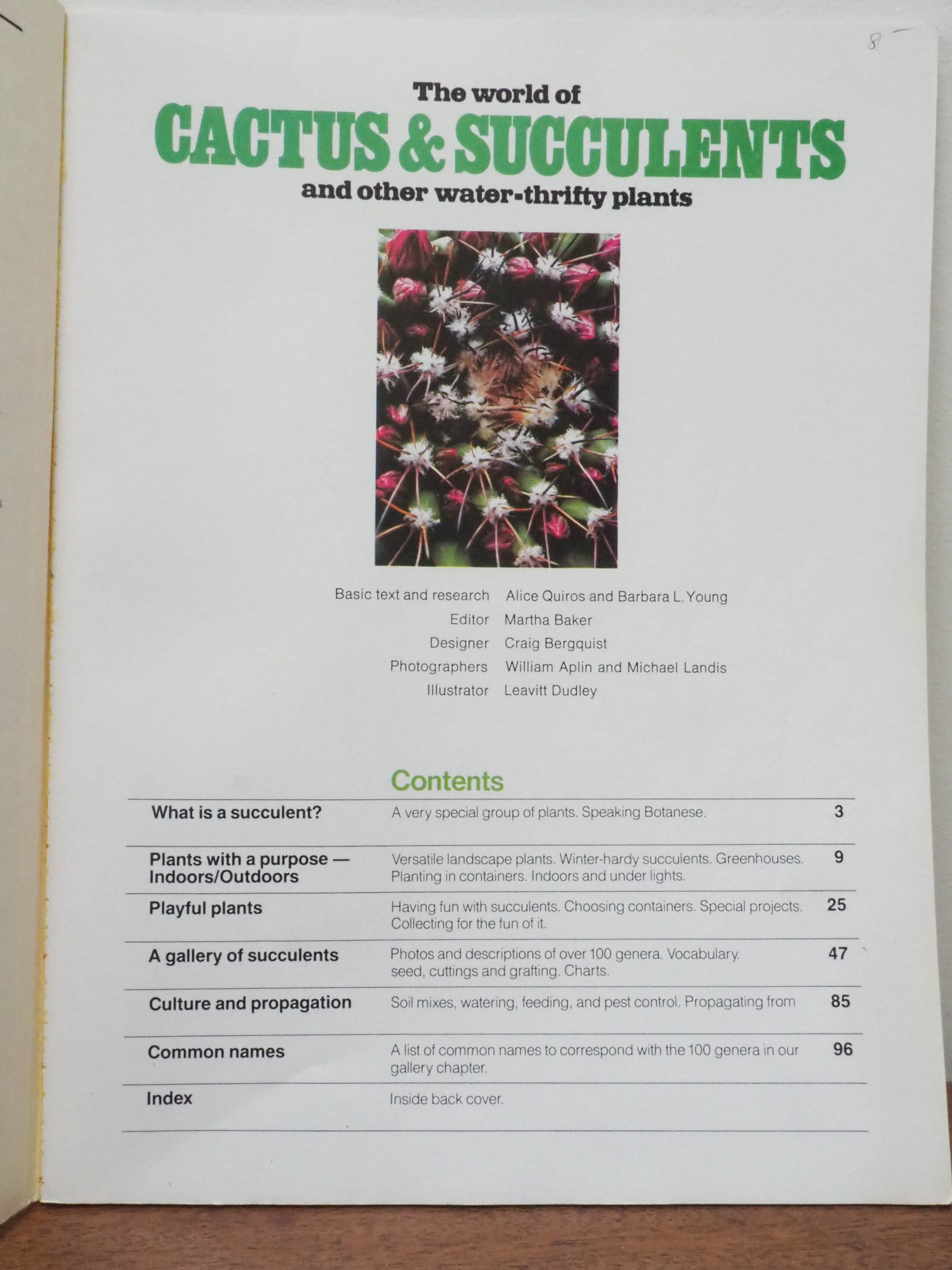 The World of Cactus & Succulents - 70s Ortho Books - Indoor Gardening ...