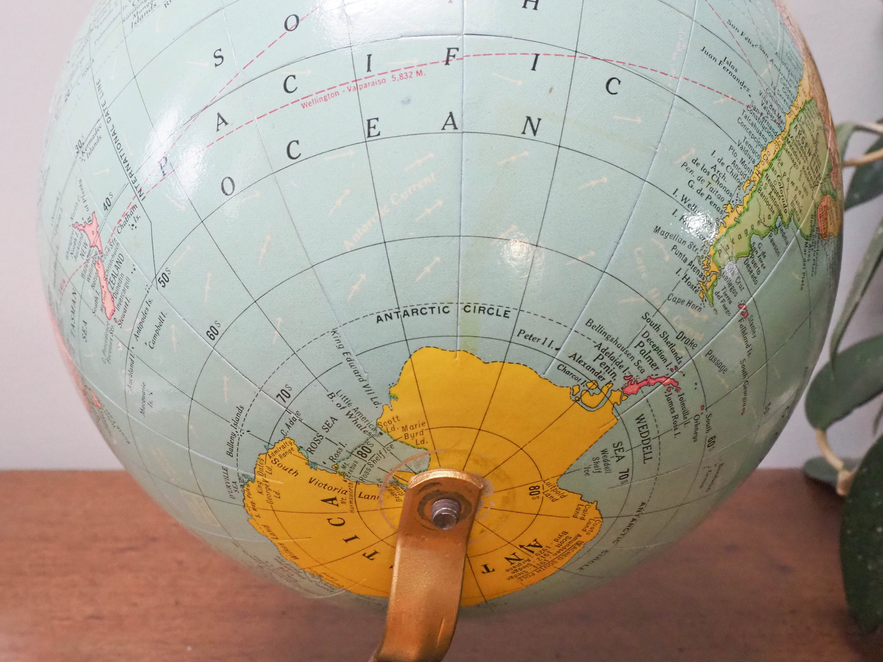 Vtg 9 Inch Terrestrial Globe - Geo F. Cram Co - 60s World Globe - MCM ...