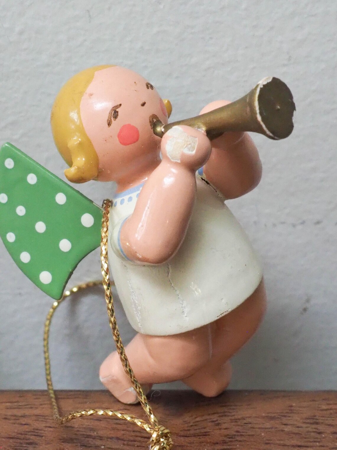 Vtg Wendt & Kühn Flying Angel Ornament Pair - Vintage Christmas - Set ...