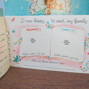 Baby's First Diary - 60s Babys Record Book - 1960 Spiral Bound Baby ...