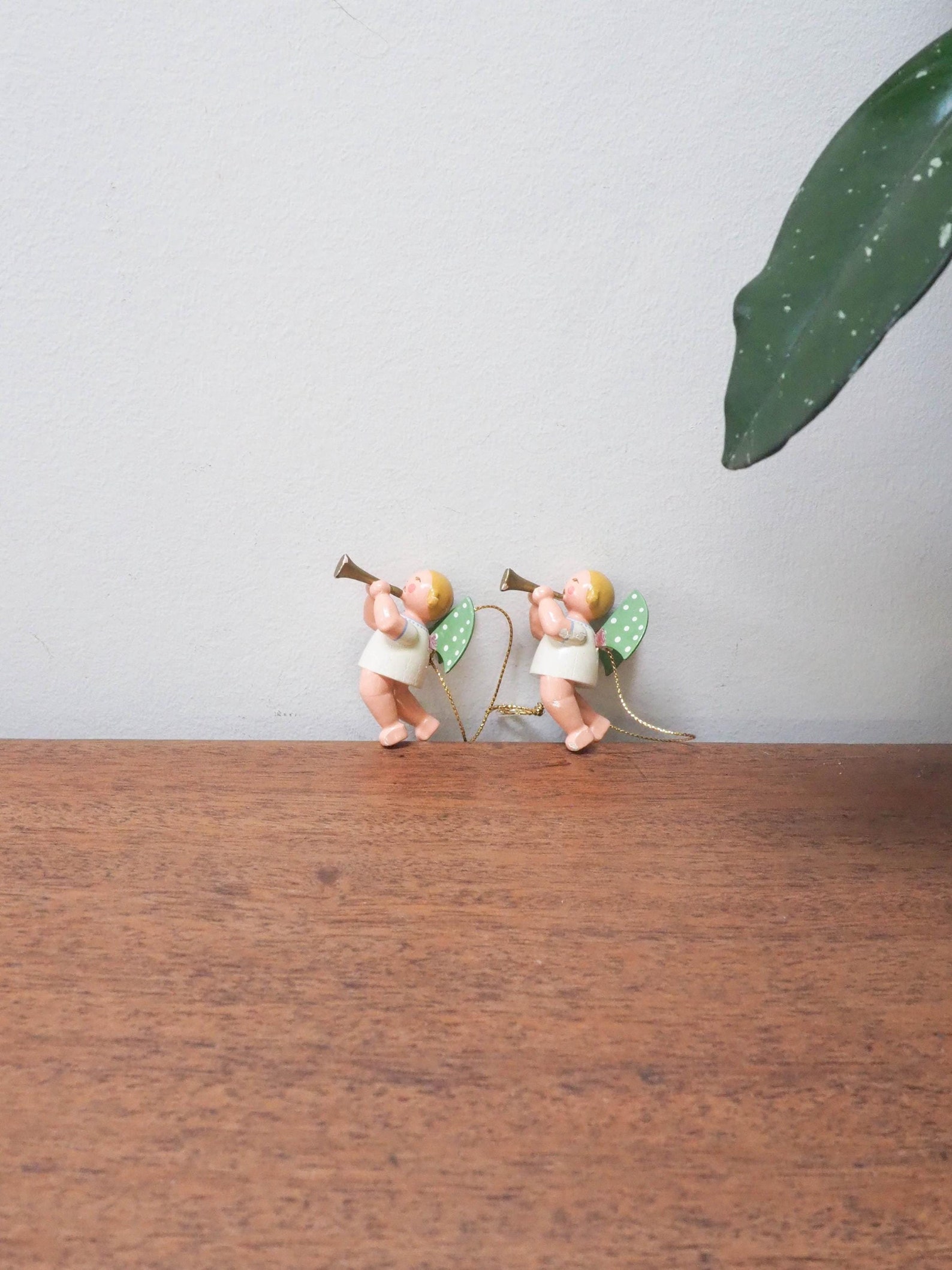 Vtg Wendt & Kühn Flying Angel Ornament Pair - Vintage Christmas - Set ...