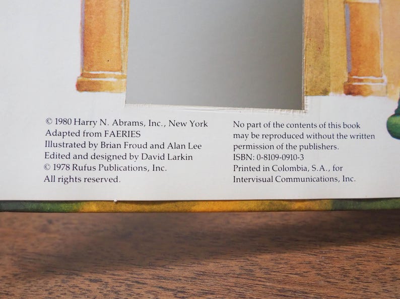 The Faeries Pop-up Book - Harry N Abrams - 1980 Hardcover - Rare ...