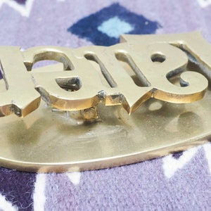 70s Brass Later Clip Vintage Brass Paper Clip 60s Office Decor Vintage ...