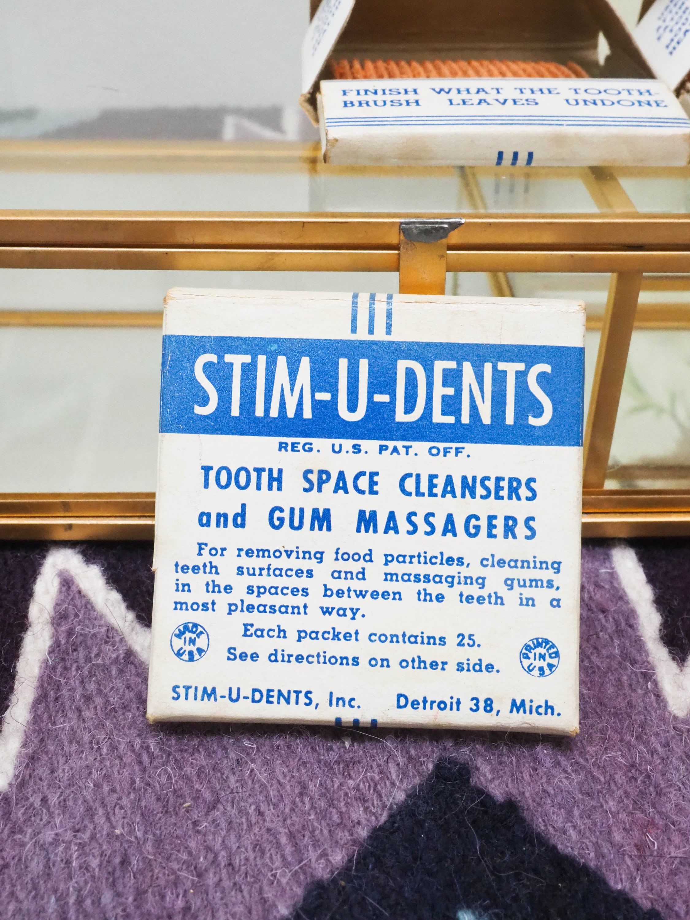 Vtg Stim-u-dents - Tooth Space Cleaners and Gum Massagers - Vintage ...