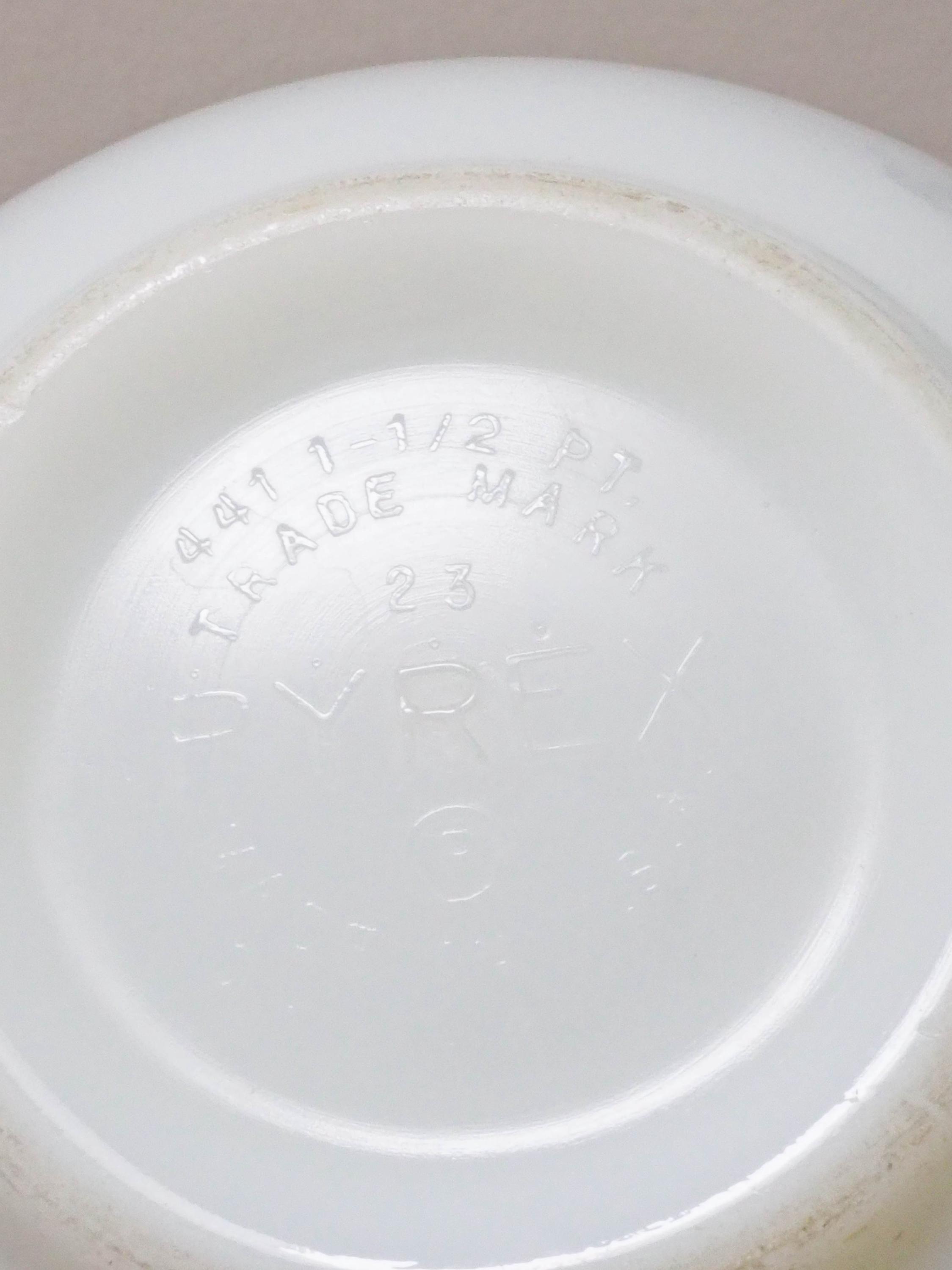 Vtg Stripped Pyrex Bowl - 441 - 1.5 Pt Cinderella Nesting Bowl ...