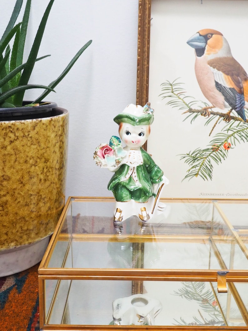 Vtg Japan Cute Boy Figurine Green St Patricks Figure - Etsy