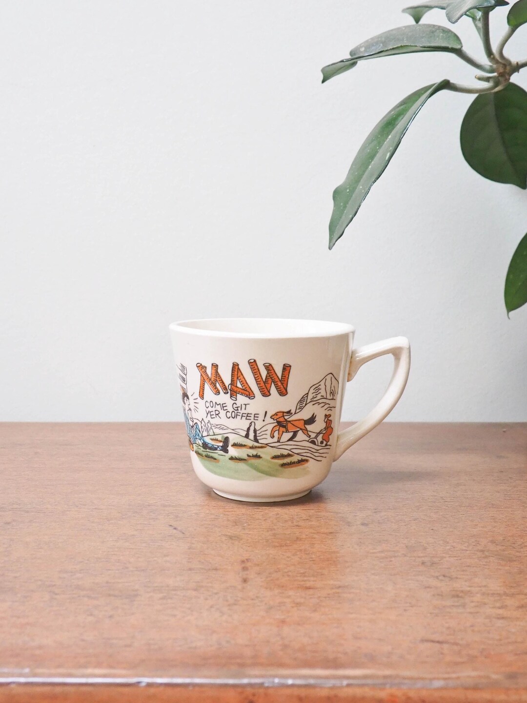 Vtg Maw Come Git Yer Coffee Mug 60s Coffee Cup Cute Mothers Day Gift ...