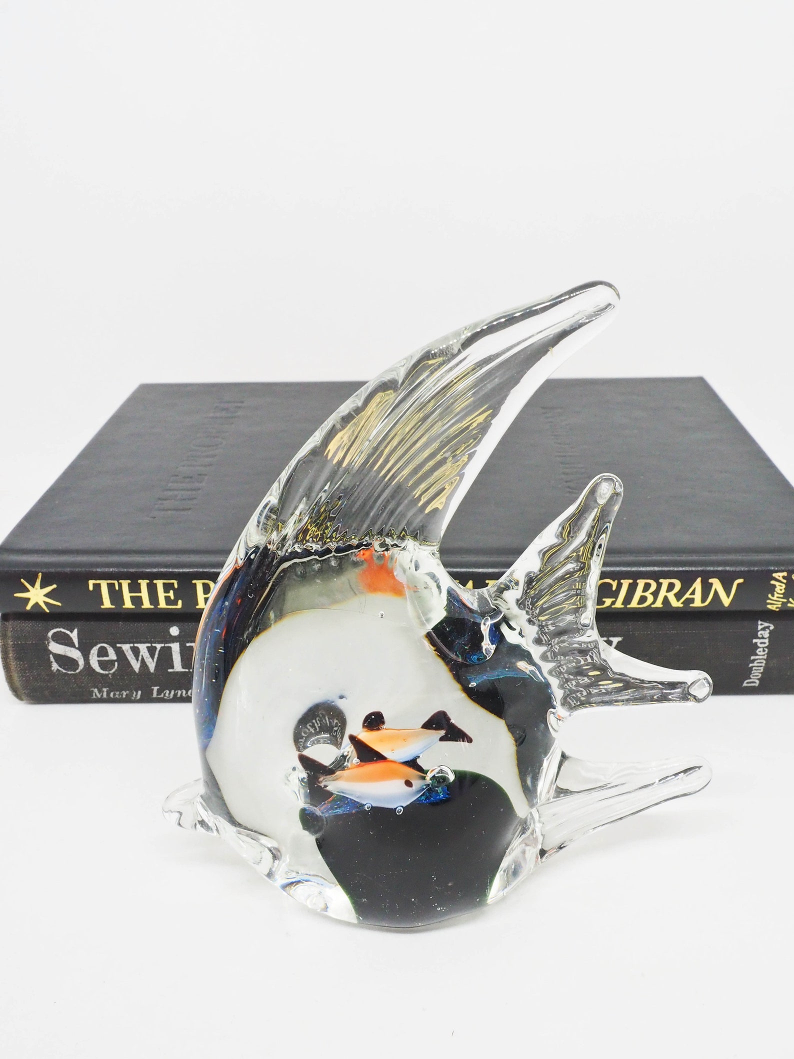 Glass Fish Paperweight Vintage Blown Glass Angel Fish - Etsy