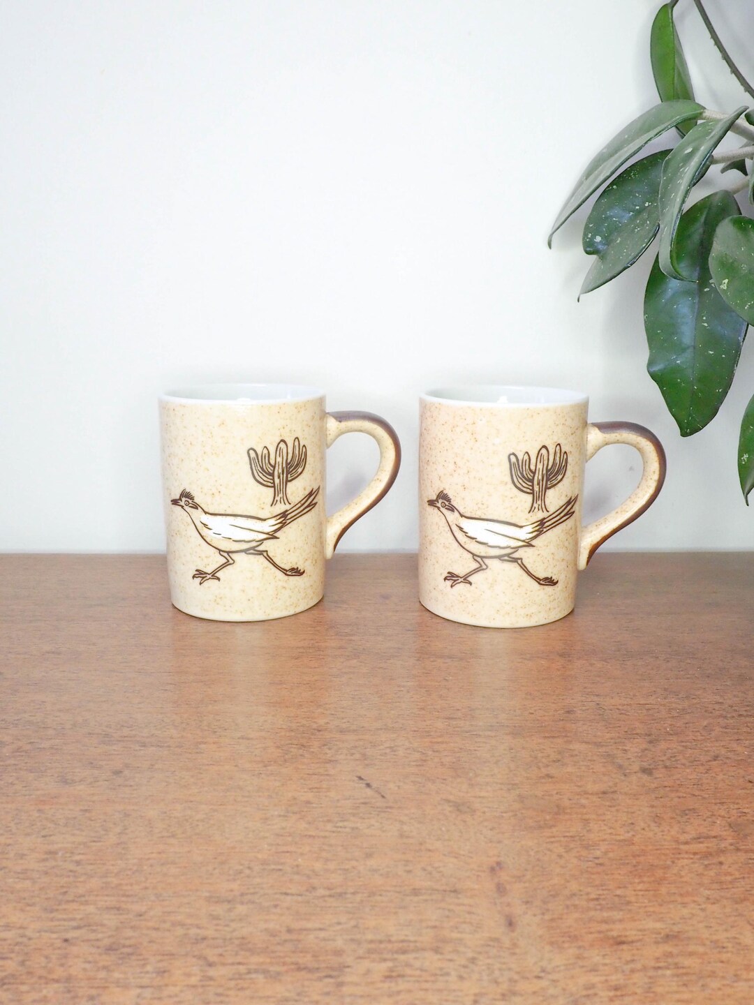 Vtg Otagiri Roadrunner Cacti Mug Pair - Vintage Southwestern Otagiri ...