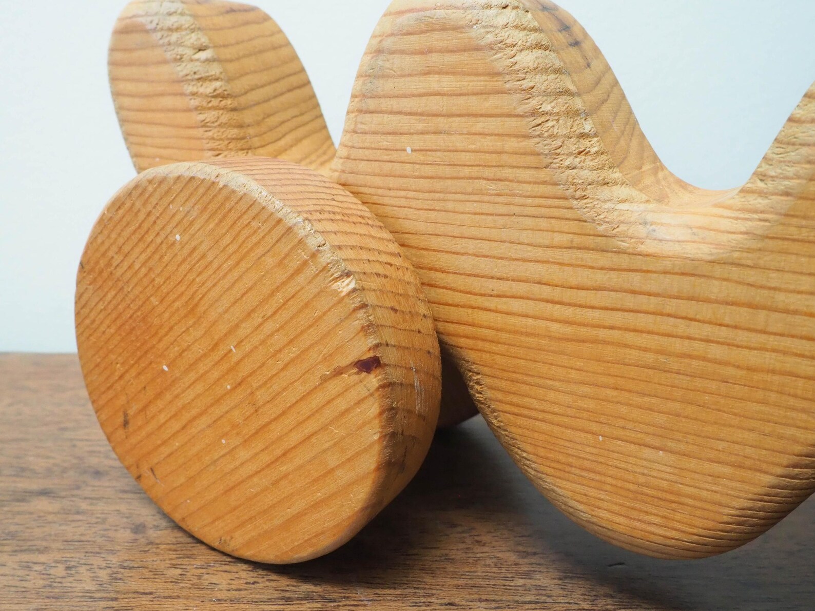 Vtg Wood Wobble Worm Pull Toy - Vintage Wiggly Worm - Wooden ...