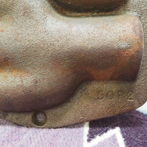 Vtg Cast Iron Cactus Cornbread Pan - Heavy Cast Iron Tart Mold ...