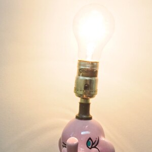 Pink Elephant Lamp - Baby Elephant Table Light - No Shade - New Baby ...