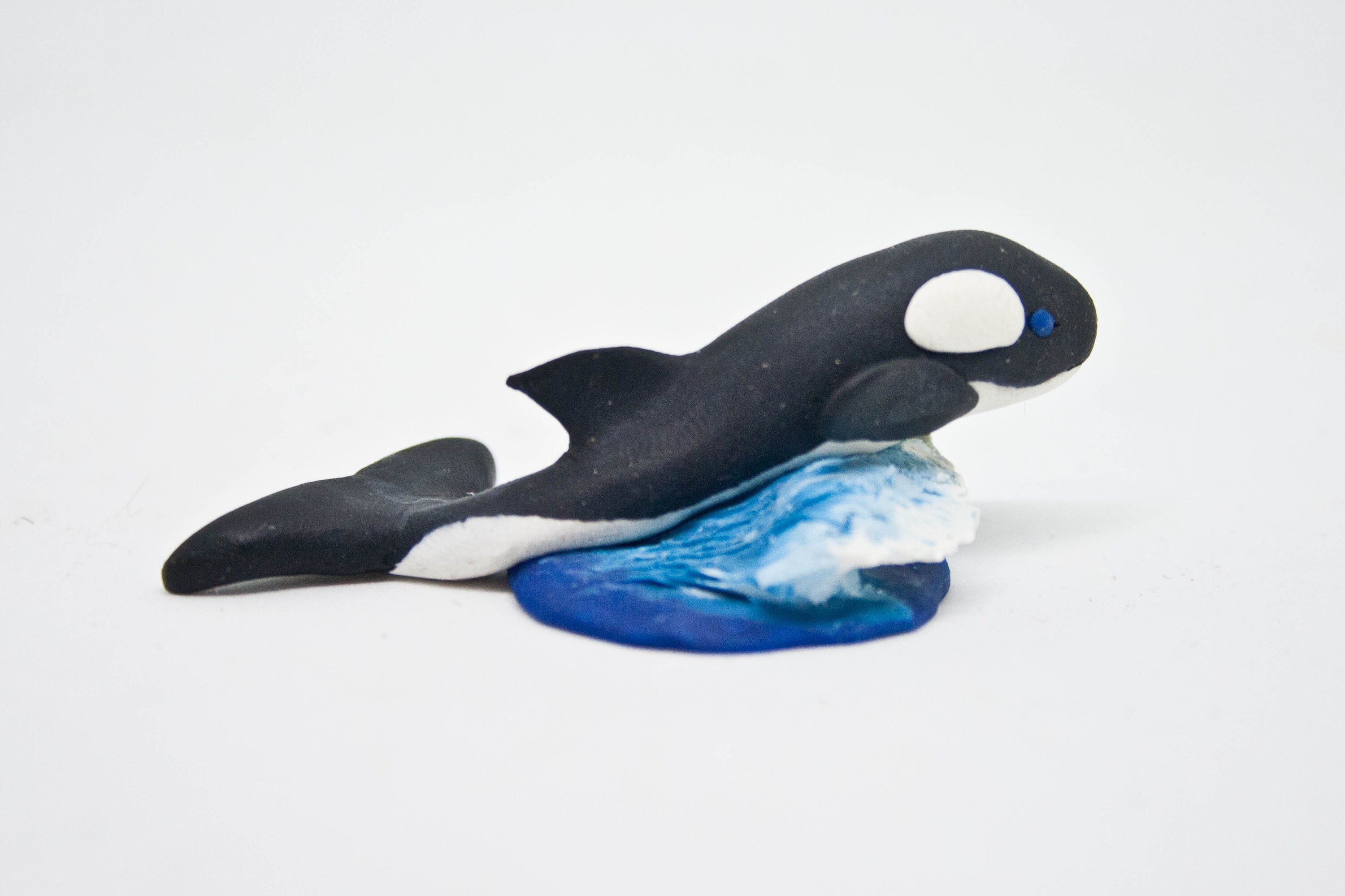 Killer Whale Polymer Clay Figurine Orca Whale 90s FIMO | Etsy