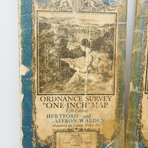 Ordnance Survey "one Inch" Map Pair - London and Epping Forest Hertford ...