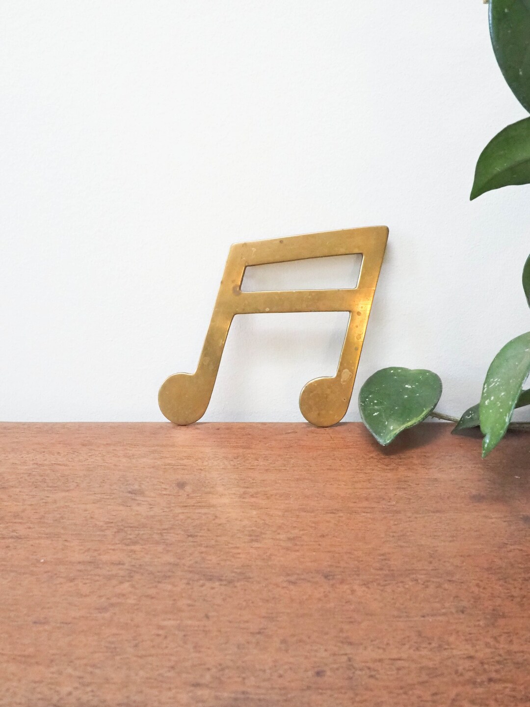 Brass Musical Note Wall Hanging - Vtg Brass Home Decor - Music Lover ...
