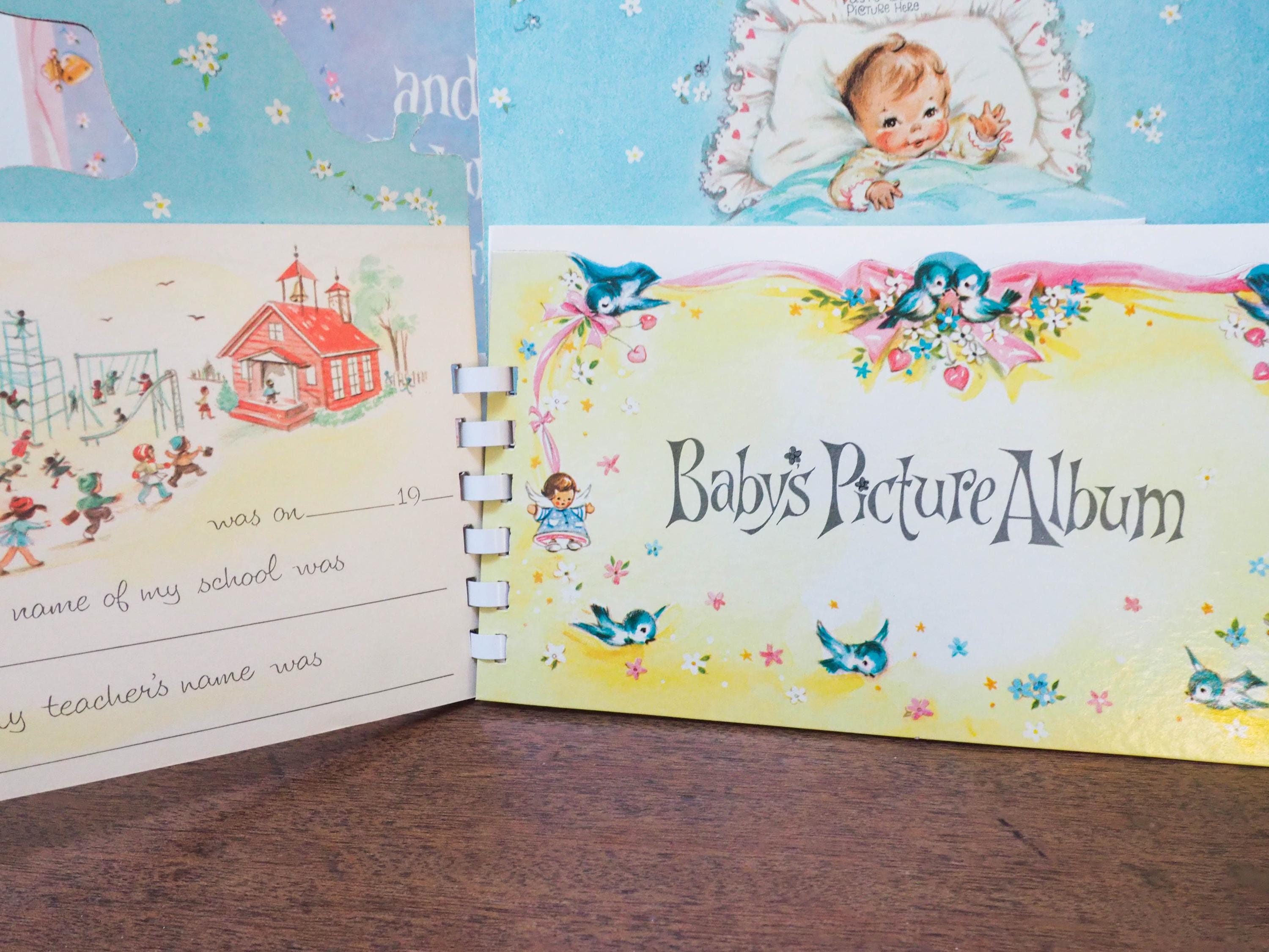 Baby's First Diary - 60s Babys Record Book - 1960 Spiral Bound Baby ...