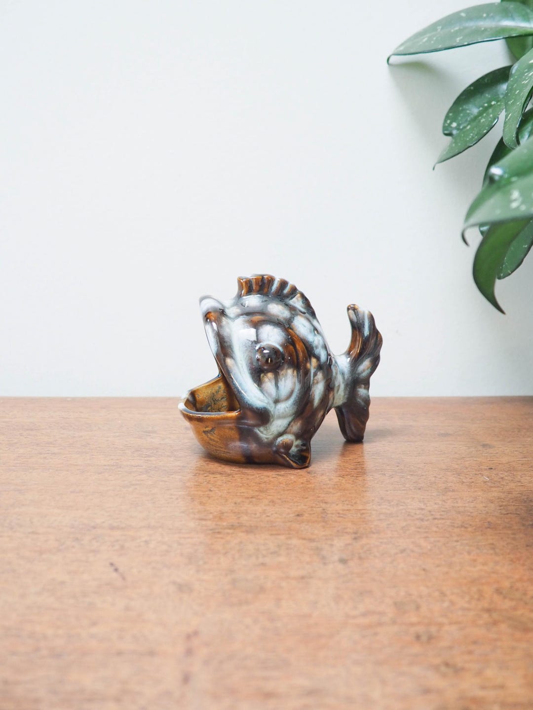 Vtg Ceramic Big Mouth Fish - Vintage Kitchen Sink Scrubby Holder ...