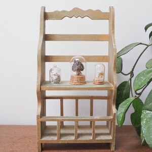 Vtg Wood Curios Shelf - Vintage Gold Painted Wood Miniature Display ...