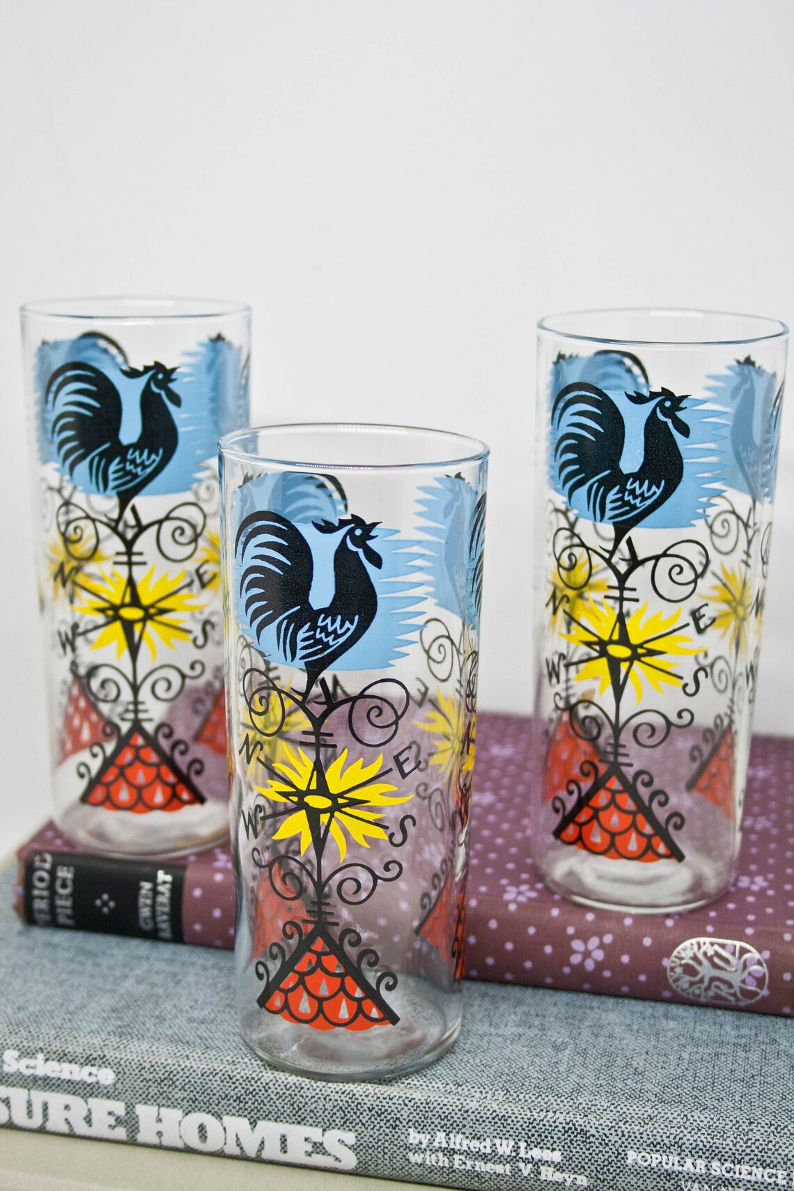 Farmhouse Collins Glasses Set of 3 Vtg Collins Glassware | Etsy