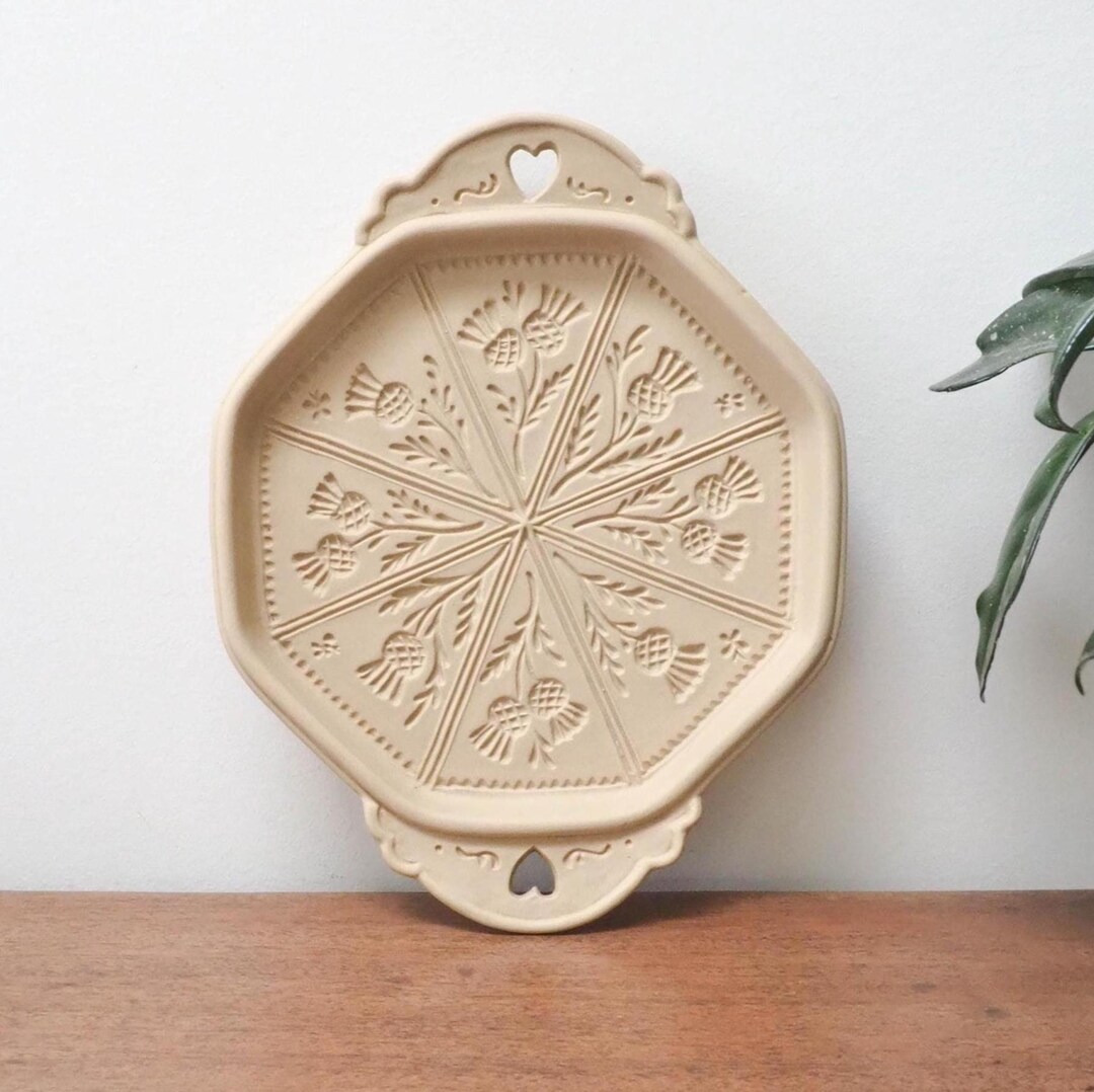 Vtg Ceramic Thistle Mold - Segmented Octagon - Soap Chocolate Paper ...