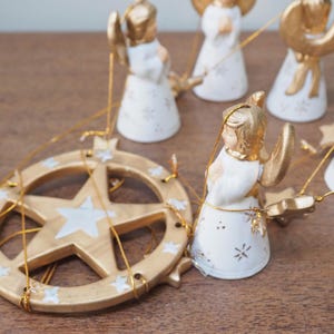 Vtg Ceramic Angel Christmas Wind Chime - Vintage Christmas Angel ...