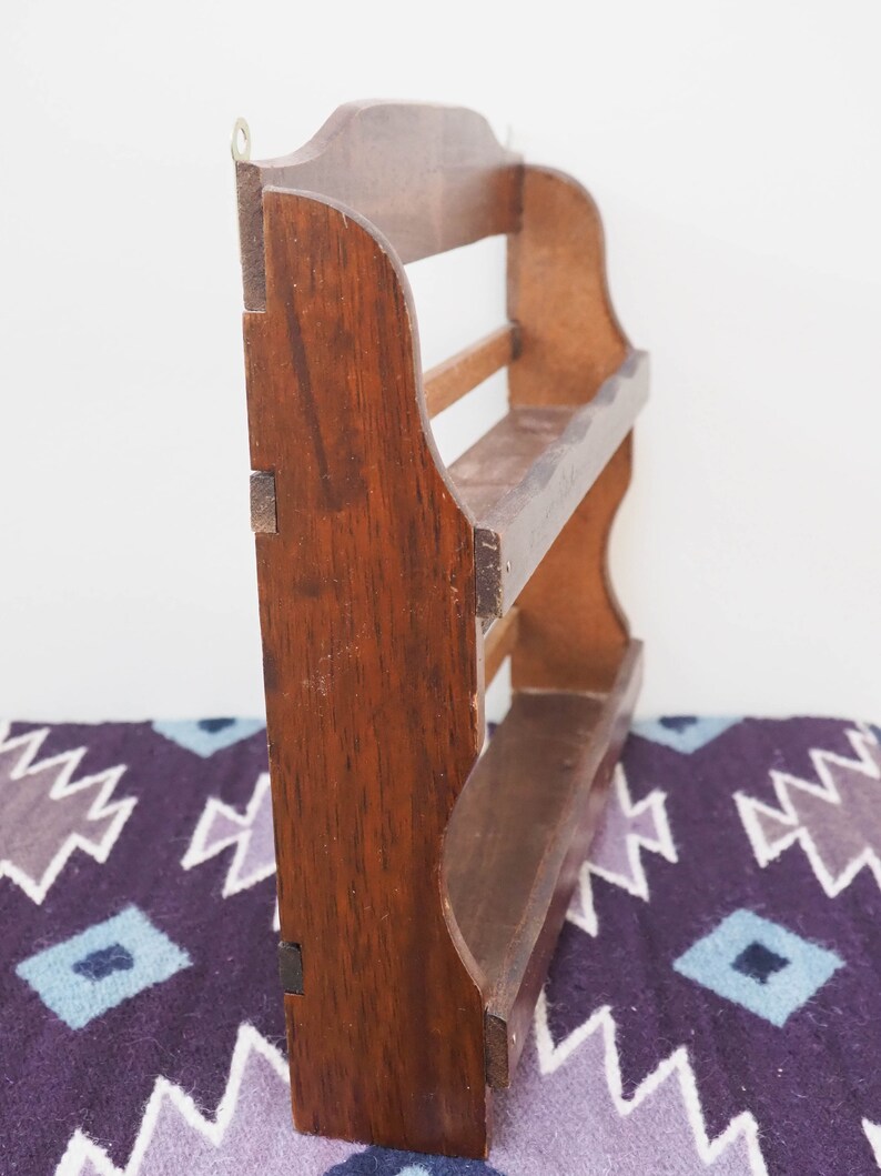 Rustic Spice Rack Vintage Curio Shelf Classic Wood Spice - Etsy