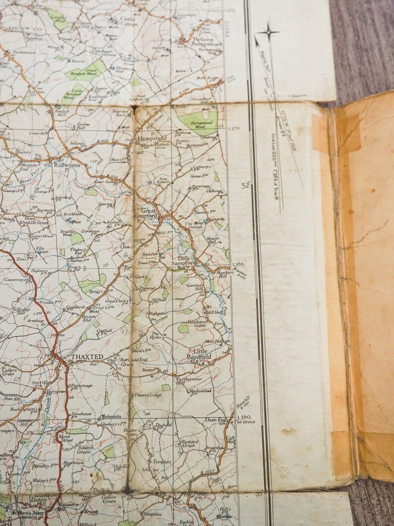 Ordnance Survey one Inch Map Pair London and - Etsy