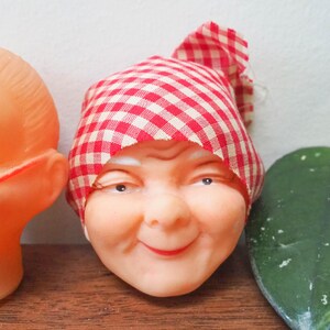 Vtg Plastic Old Woman/mrs Claus Head - Set of 5 - Craft Supply ...