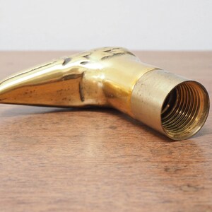 Vtg Brass Eagle Head Walking Cane Handle - Vintage Brass Bird Cane ...