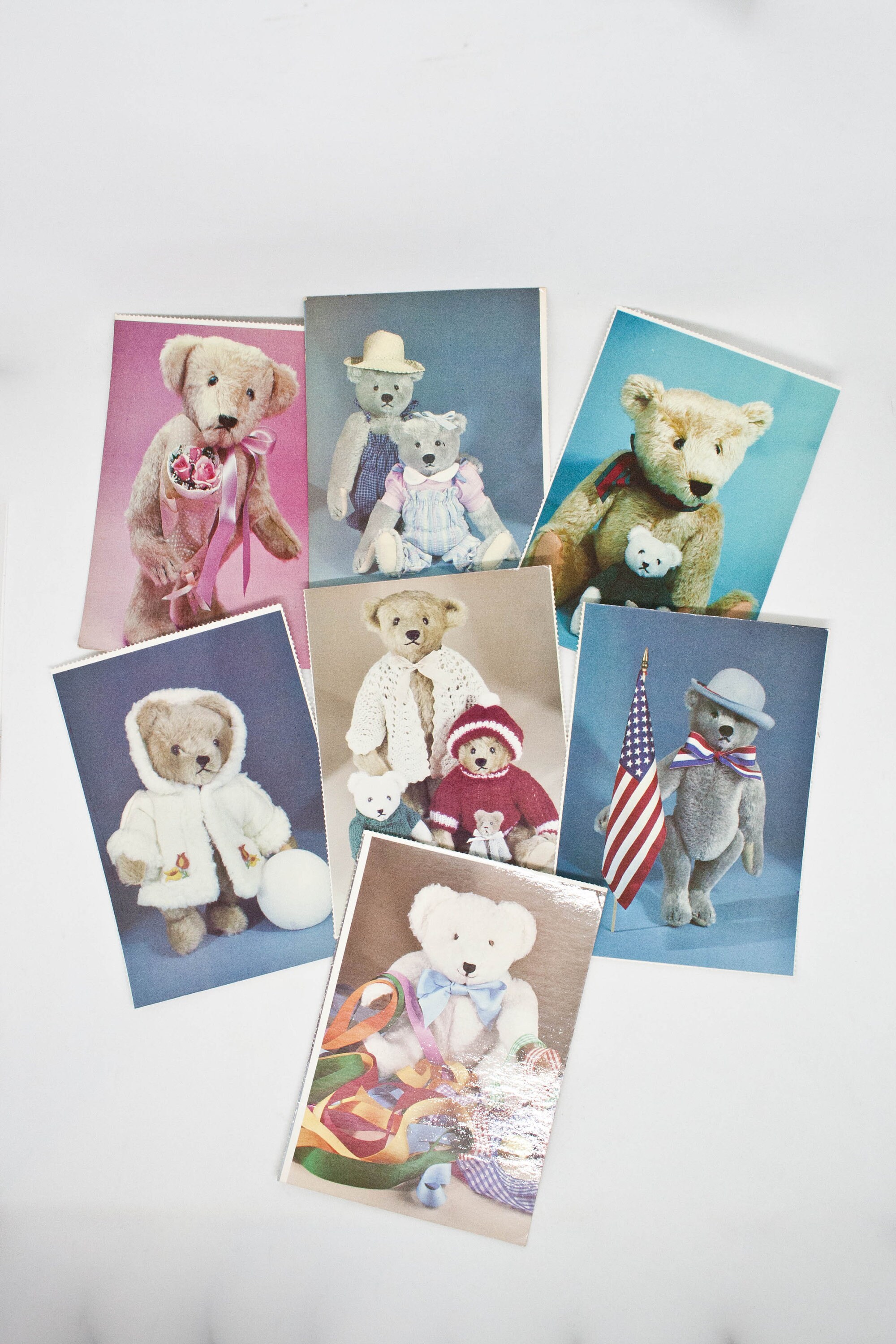 Teddy Bear Postcards Set of 7 Vintage Ephemera Art Cards - Etsy