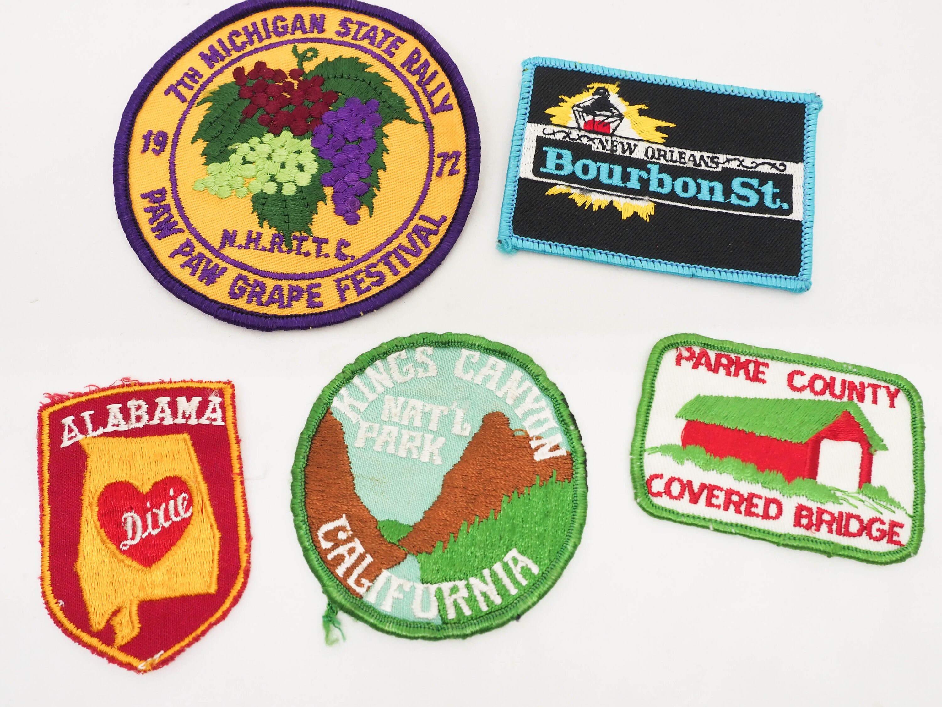Mix Lot of Patches Vintage Misc Patches Alabama Kings - Etsy