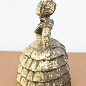 Vintage Brass Lady Bell: Miniature Figurine, Made in England - Etsy