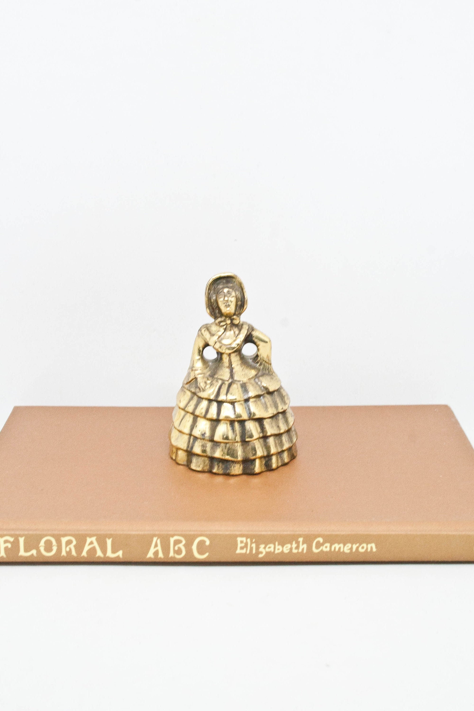 Brass Lady Bell Vtg Brass Bonnet Lady Bell Antique Brass | Etsy