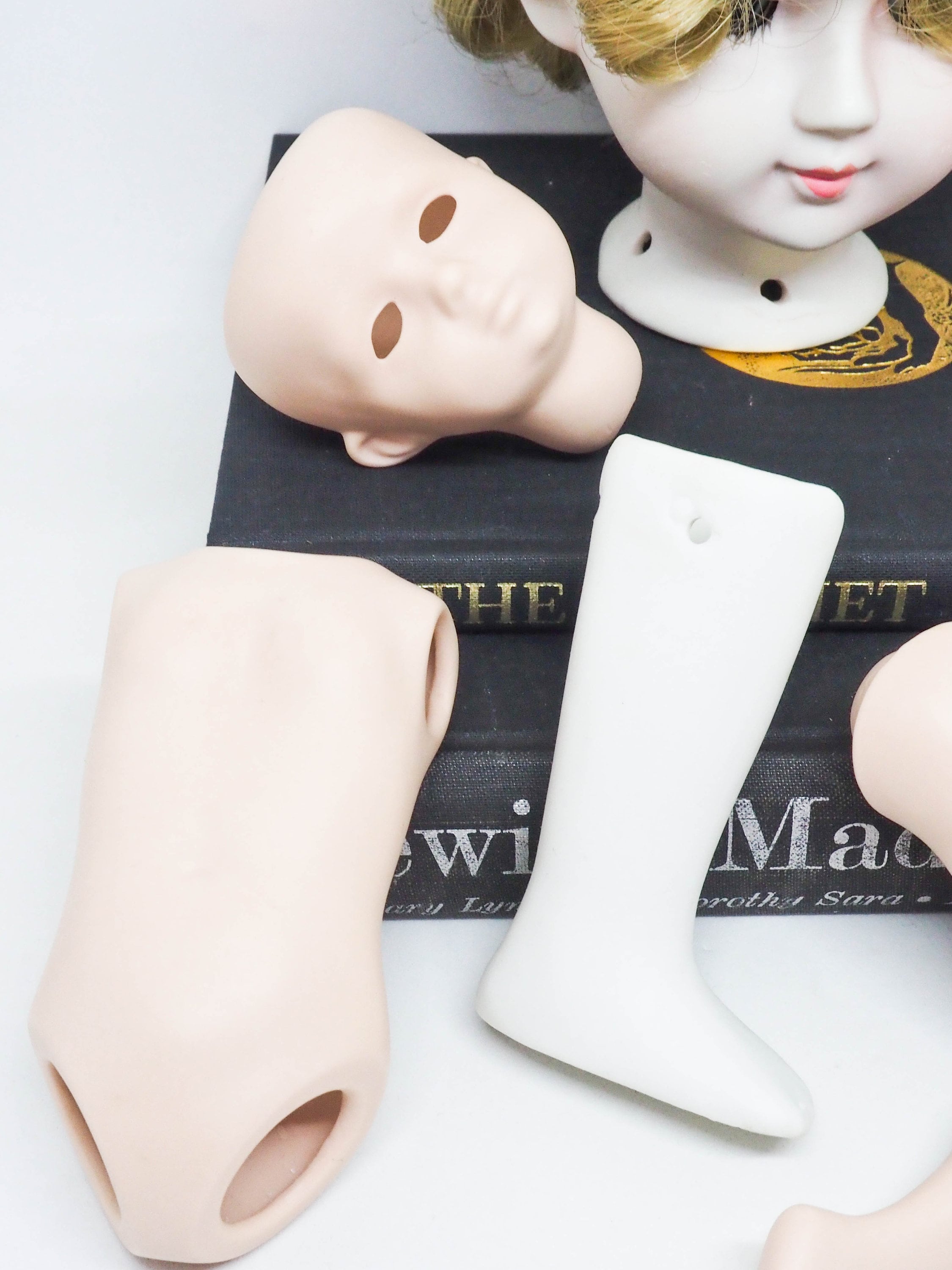 Porcelain Doll Parts Blonde Ringlet Hair Blue Eyes Ceramic - Etsy Canada