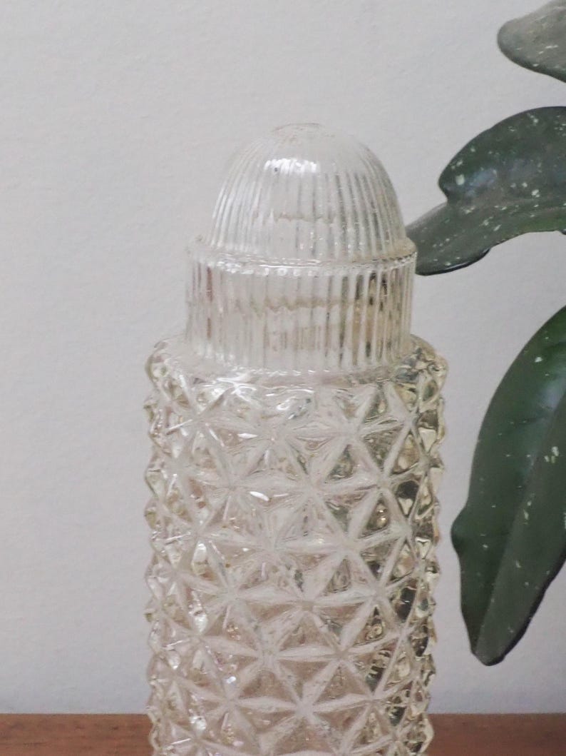 Vtg Clear Glass Torpedo Column Light Cover - Clear Bullet Glass Light ...