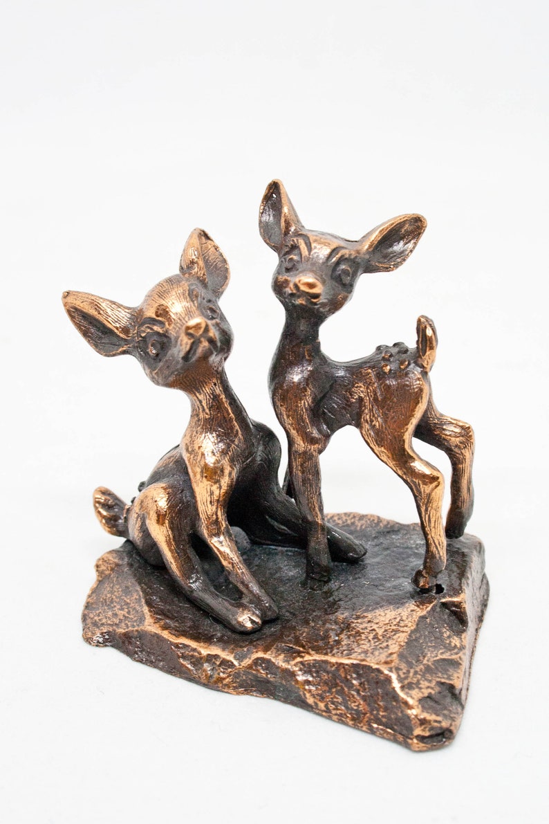 Miniature Deer Chipmunk Figurines Pewter Woodland - Etsy