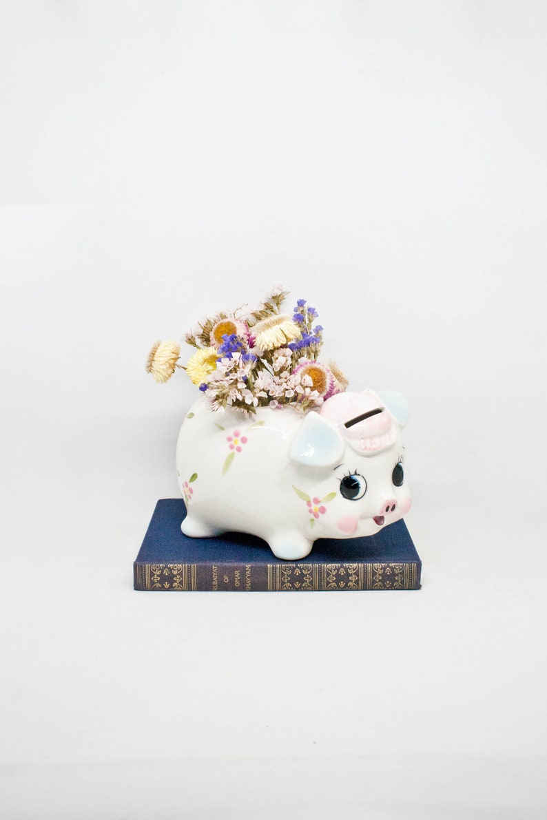 Vtg Ruben Pig Planter and Piggy Bank 60s 70s Pig Bank Plant - Etsy Canada
