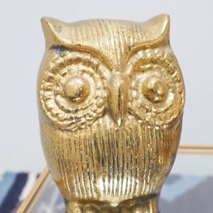 Brass Owl Trio - Vintage Brass Owl Set - Set of 3 Brass Owls - Nursery ...