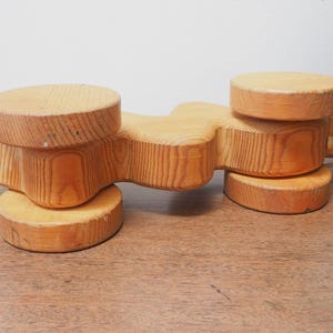 Vtg Wood Wobble Worm Pull Toy - Vintage Wiggly Worm - Wooden ...