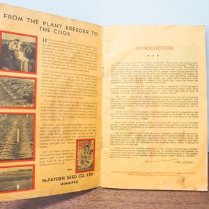 40s Vegetable Cook Book - Mcfayden Seed Co Cook Book - 1941 - Vintage ...