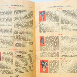 40s Vegetable Cook Book - Mcfayden Seed Co Cook Book - 1941 - Vintage ...