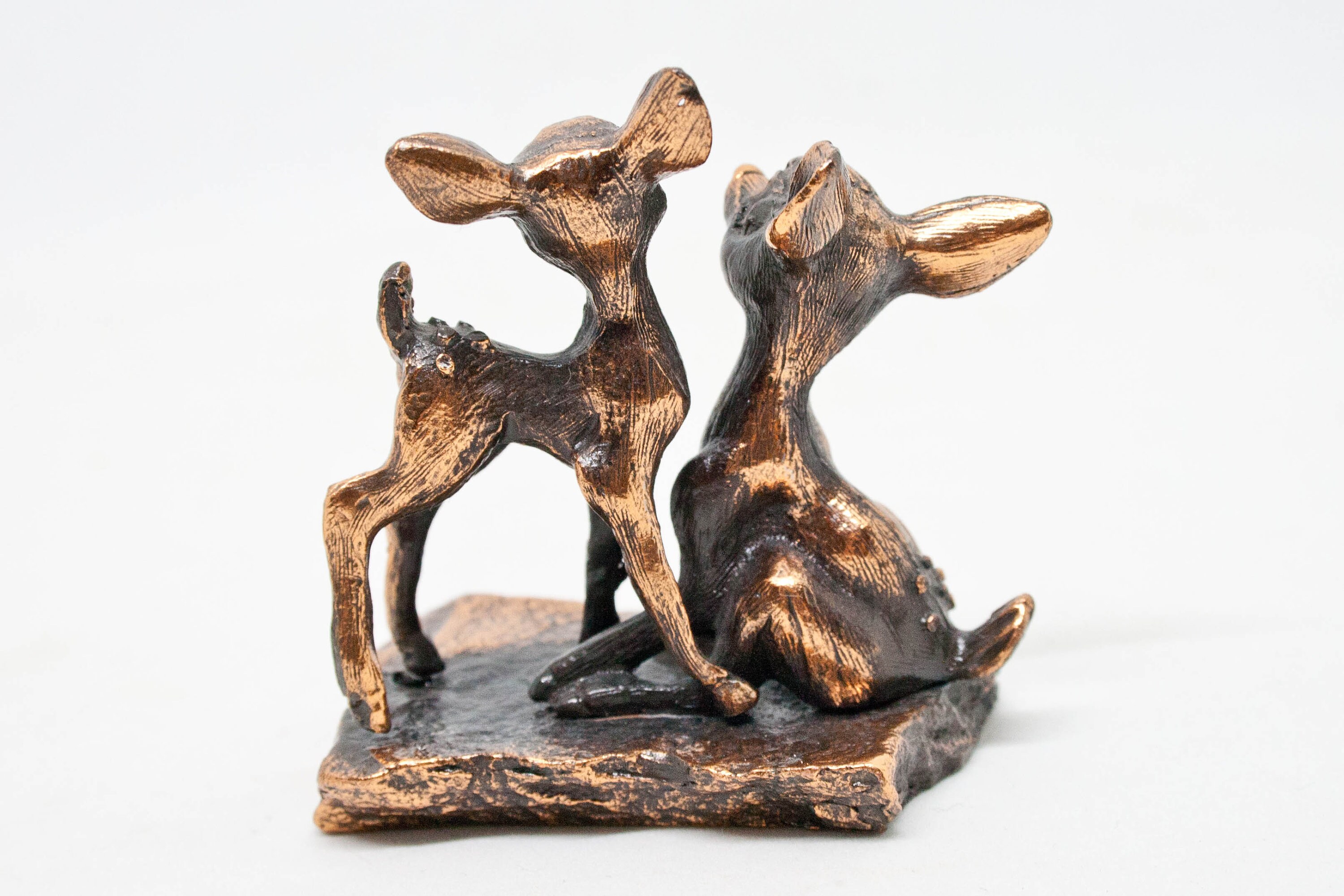 Miniature Deer Chipmunk Figurines Pewter Woodland - Etsy