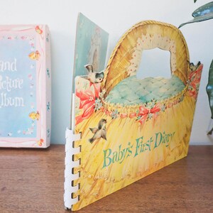Baby's First Diary - 60s Babys Record Book - 1960 Spiral Bound Baby ...
