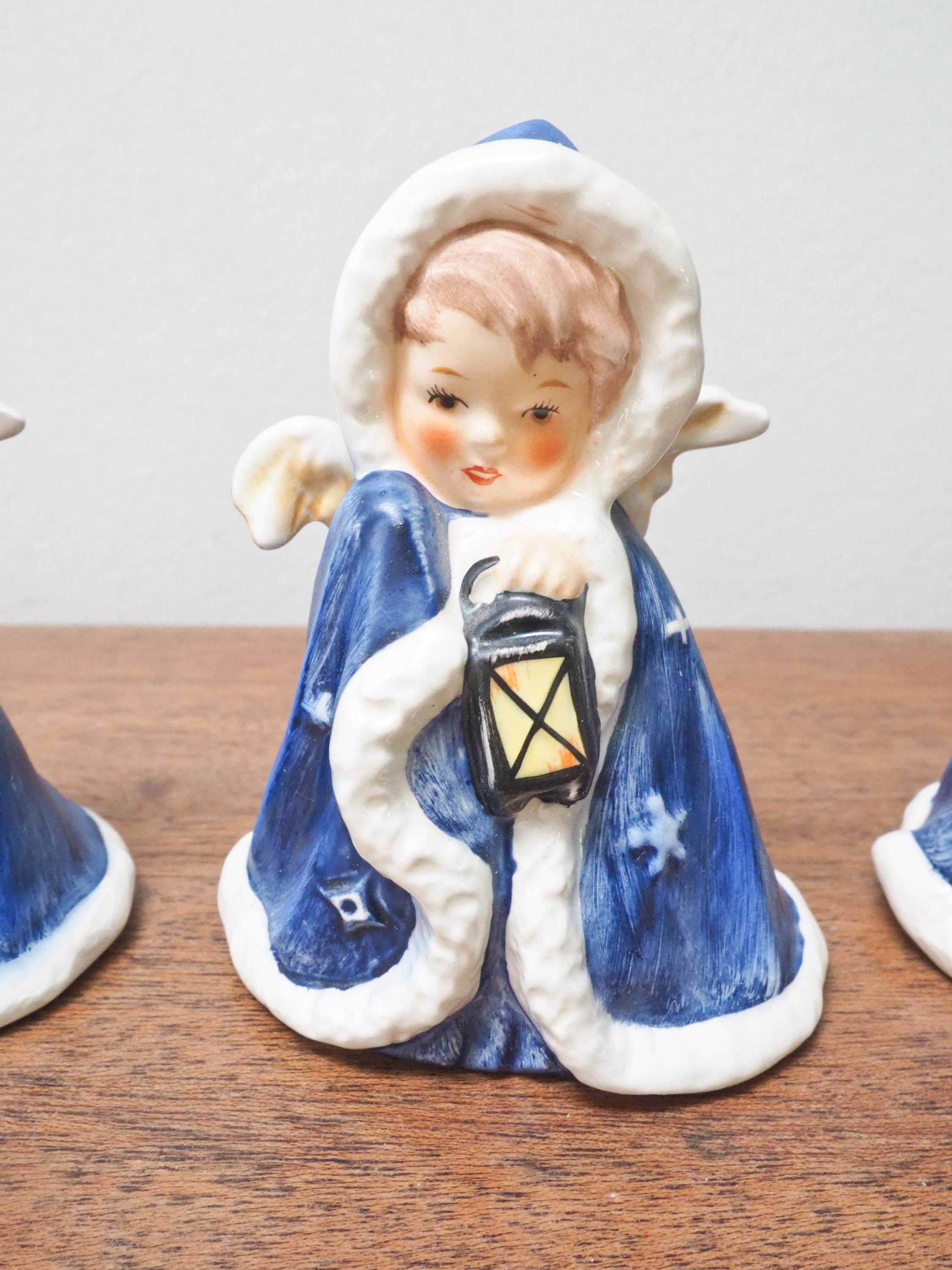Vtg Goebel Blue Angel With Lantern Figurine - 3 Available - Christmas ...