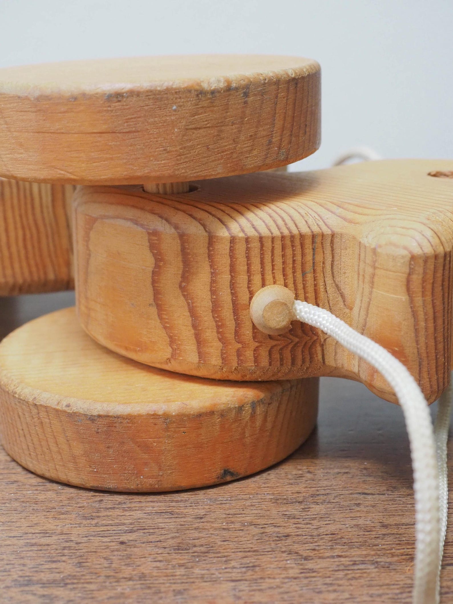 Vtg Wood Wobble Worm Pull Toy - Vintage Wiggly Worm - Wooden ...