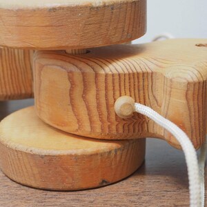 Vtg Wood Wobble Worm Pull Toy - Vintage Wiggly Worm - Wooden ...