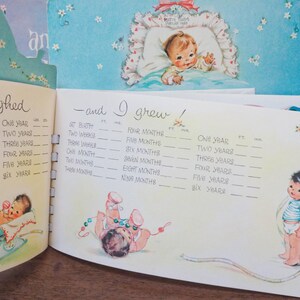 Baby's First Diary - 60s Babys Record Book - 1960 Spiral Bound Baby ...